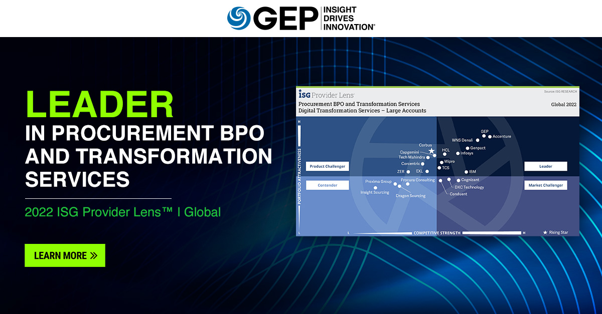 GEP Leads the Way in Procurement BPO and Transformation Services | GEP
