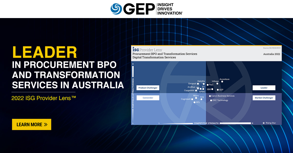 GEP Named Leader in Procurement and Transformation Services in ...
