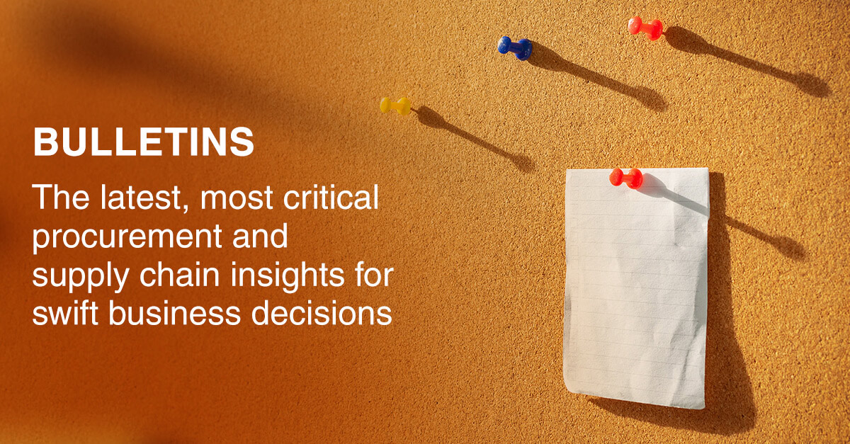 Supply Chain Bulletins and Procurement Bulletins | GEP