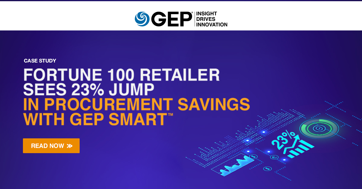 Fortune 100 Retailer Sees 23% Jump in Procurement Savings With GEP ...