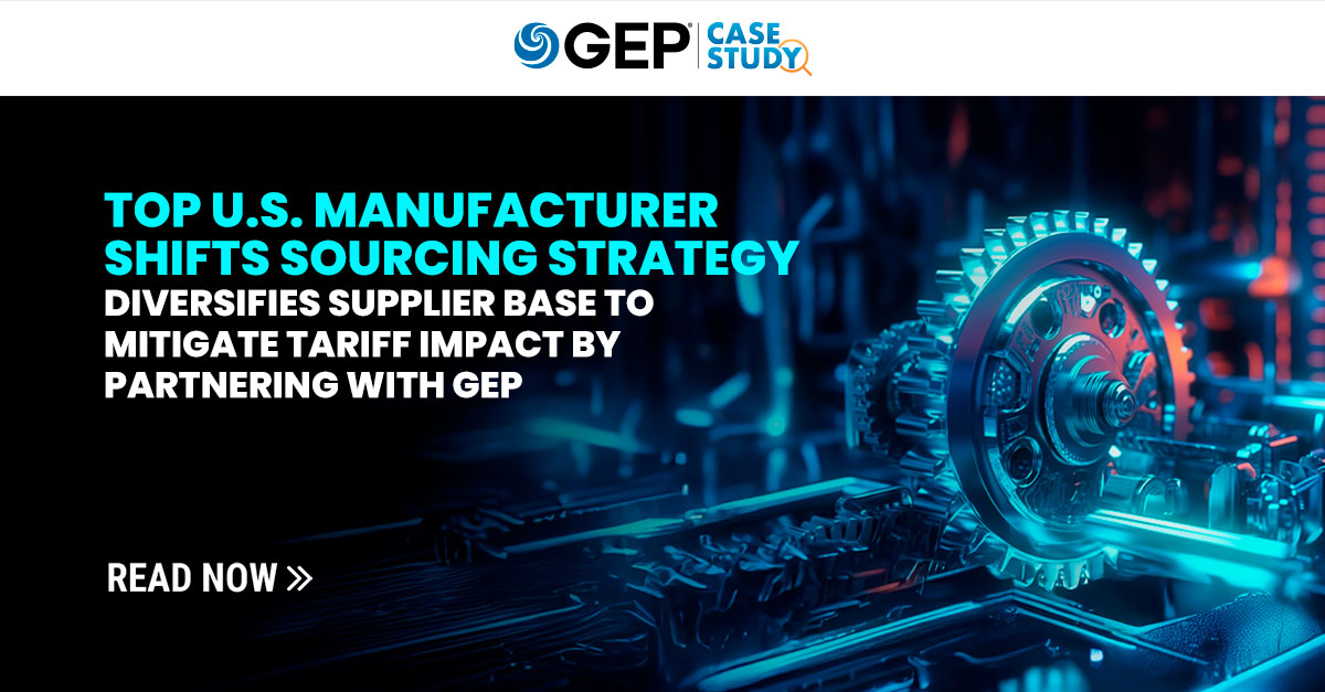 Top U.S. Manufacturer Shifts Sourcing Strategy, Diversifies Supplier ...