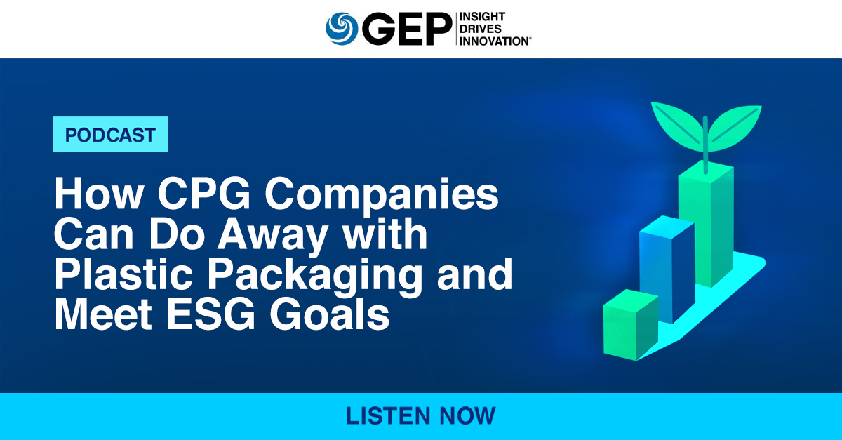 How CPG Can Do Away With Plastic Packaging and Meet ESG Goals | GEP