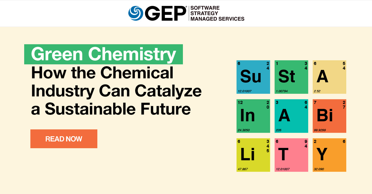 Green Chemistry: Catalyzing a Sustainable Chemical Industry | GEP
