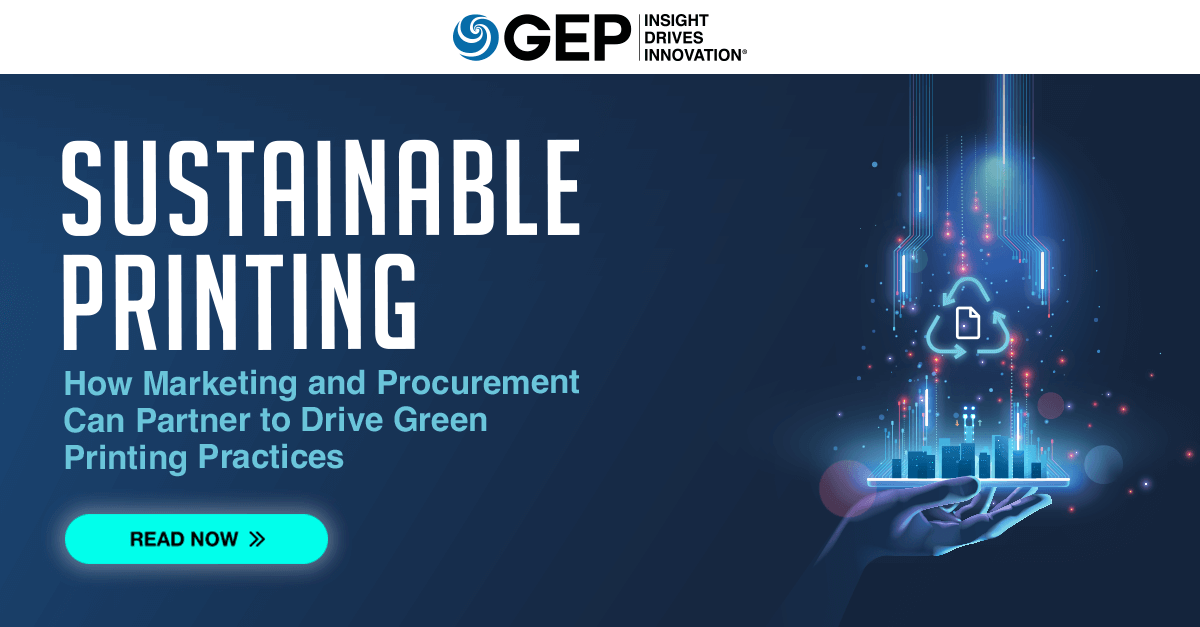 Sustainable Printing: How Marketing and Procurement Can Partner To Drive Green Printing ...