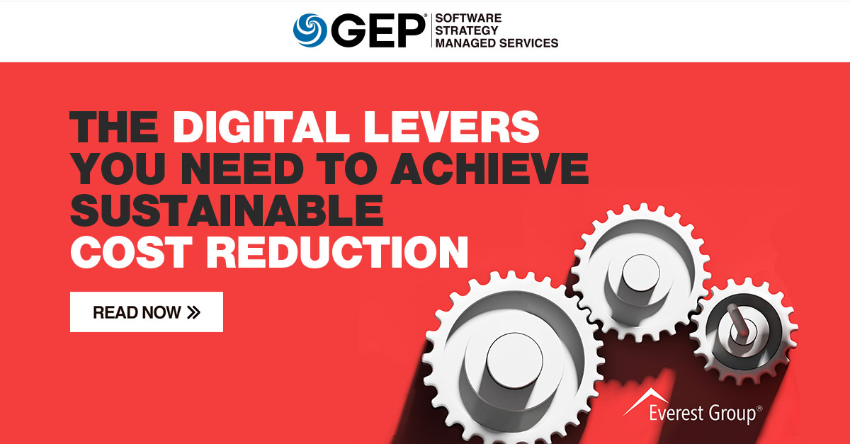 Digital Levers for Achieving Sustainable Cost Reduction | GEP
